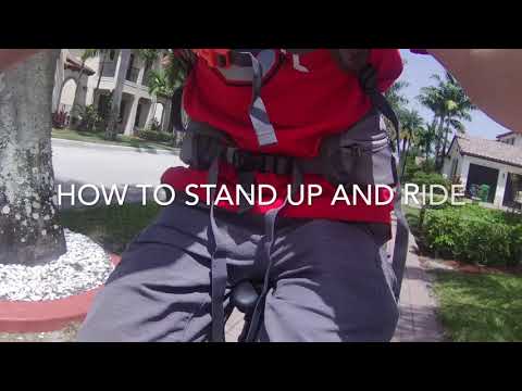 How to stand up and ride your bike! - YouTube
