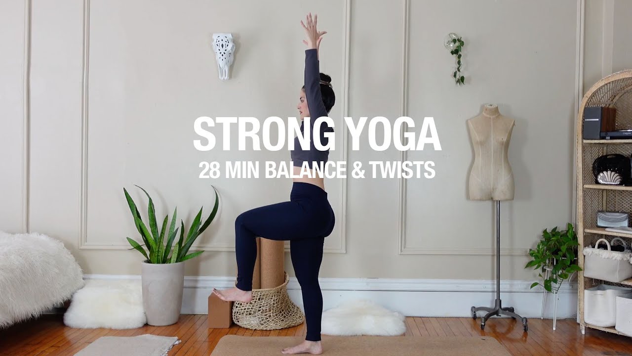 DAY 3 | STRONG YOGA | 28 MIN VINYASA FULL BODY | BALANCE & TWISTING ...