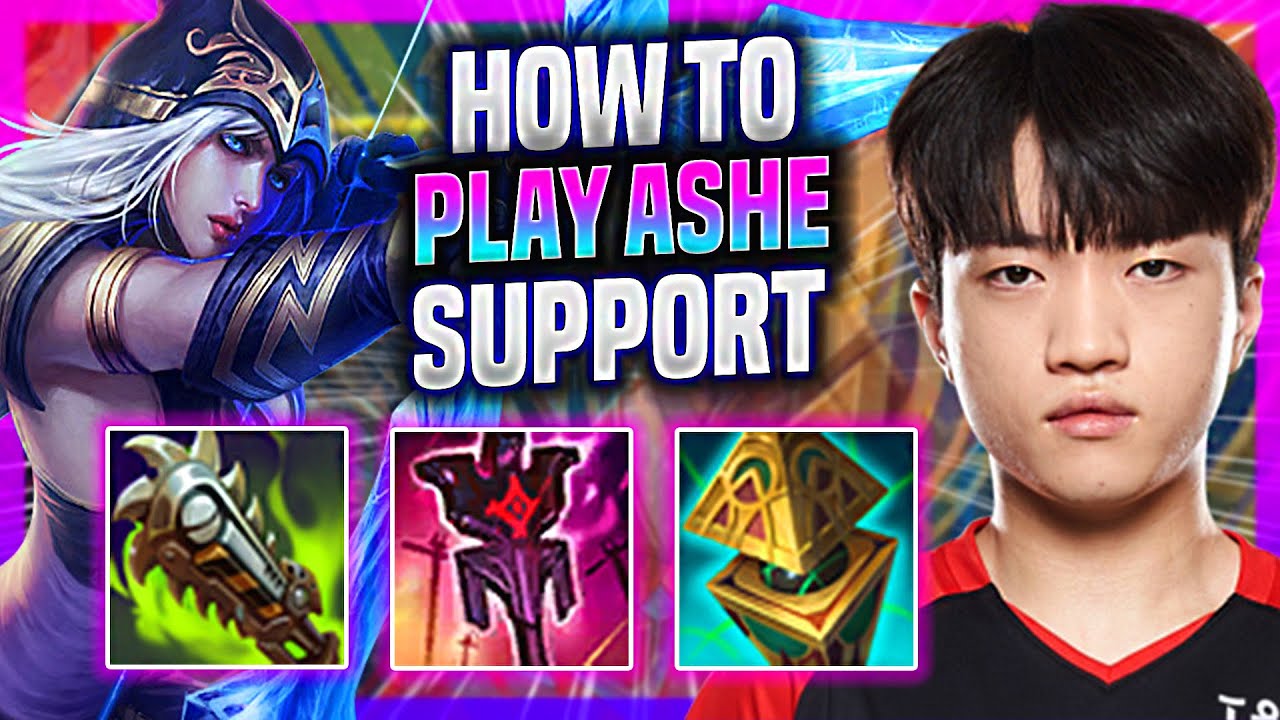 LEARN HOW TO PLAY ASHE SUPPORT LIKE A PRO! - T1 Keria Plays Ashe Support vs Lulu! | Preseason ...
