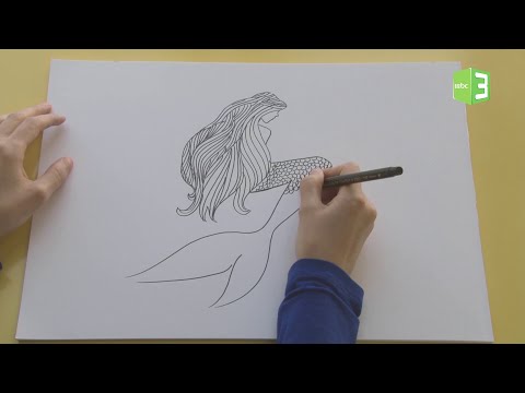 هكذا ترسم حورية البحر بخطوات بسيطة