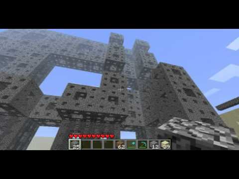 Minecraft Menger Sponge build - YouTube