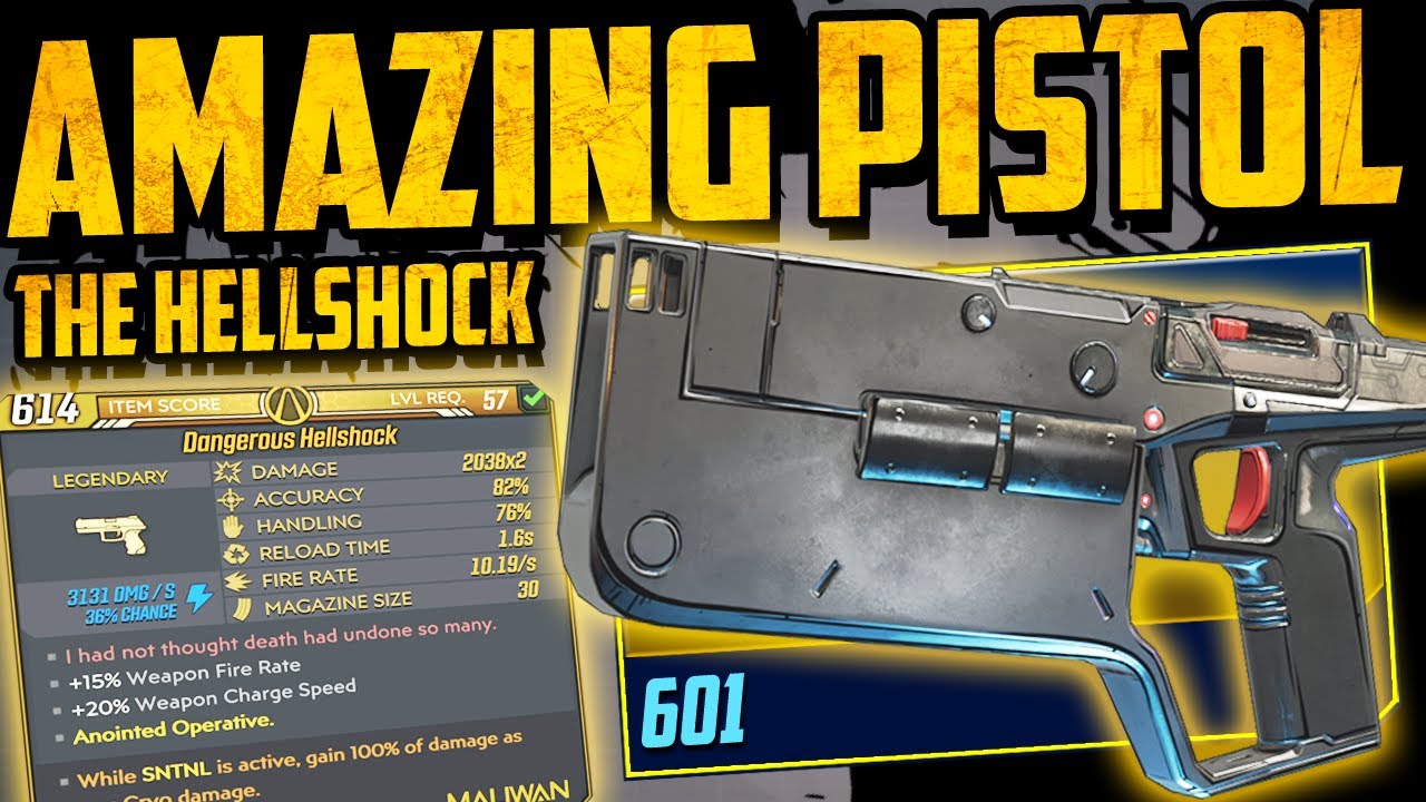 HELLSHOCK - AMAZING MUST USE PISTOL - AFTER PATCH REVIEW - Borderlands ...