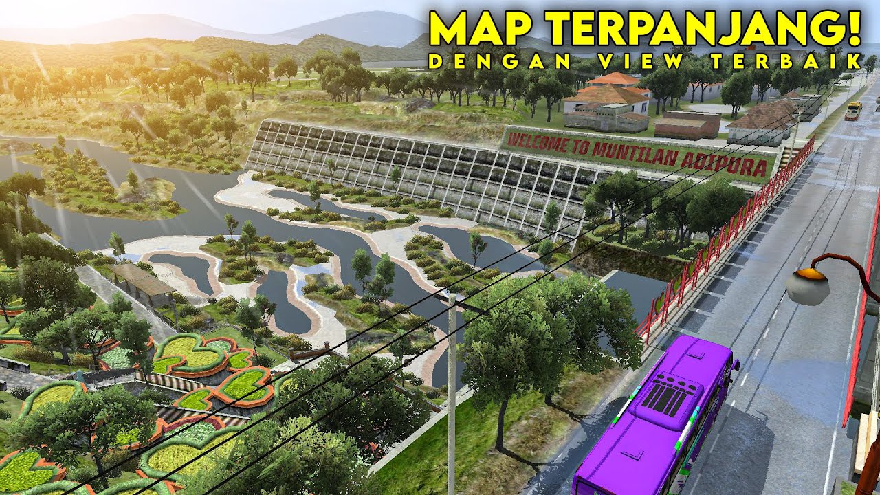 COCOK Buat NGEBLONG! - Review Bussid Map Terbaru Muntilan - Bussid V4.1 ...