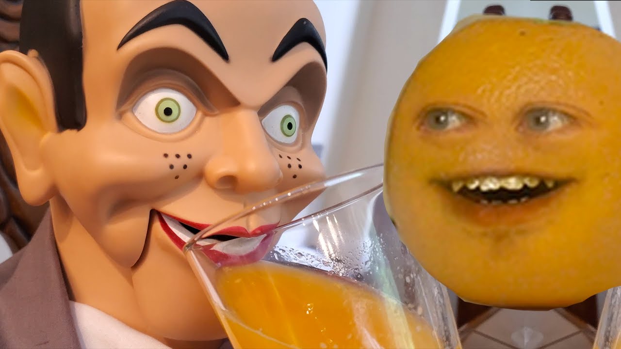 Annoying Orange vs Goosebumps Slappy | Eating Sounds No Talk - YouTube