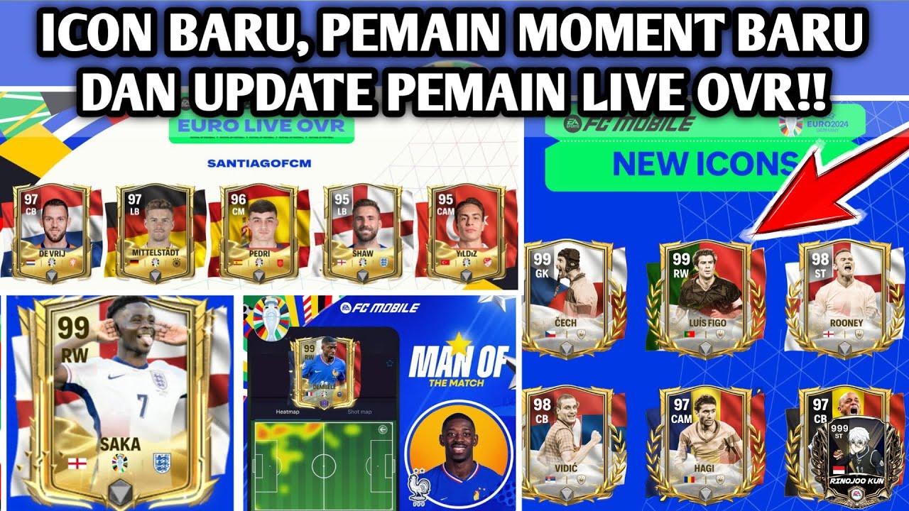 ICON BARU, PEMAIN MOMENT BARU DAN UPDATE PEMAIN LIVE OVR EVENT ICON ...
