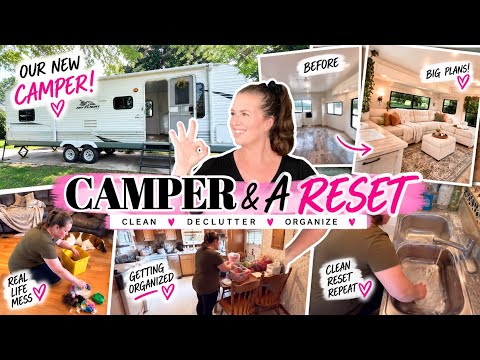 We Bought a CAMPER! 😳 Tour, Makeover Plans + Clean & Declutter With Me