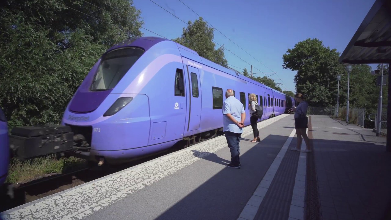 Sweden, Malmö, train ride from Oxie to Centralstation - YouTube