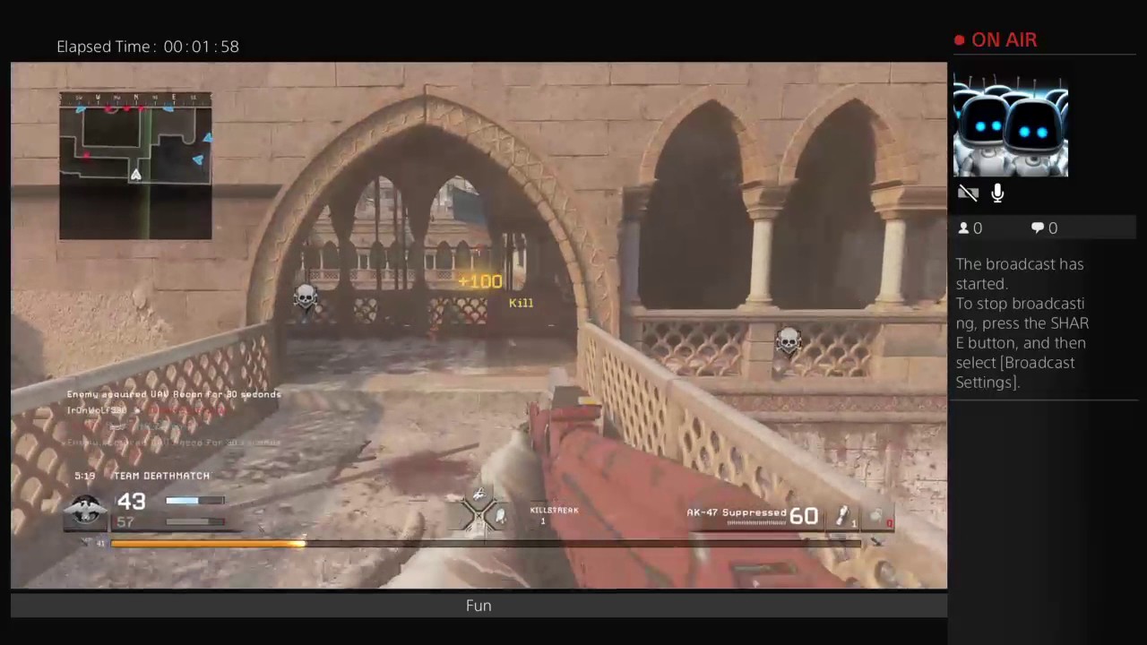 Playing COD4 - YouTube