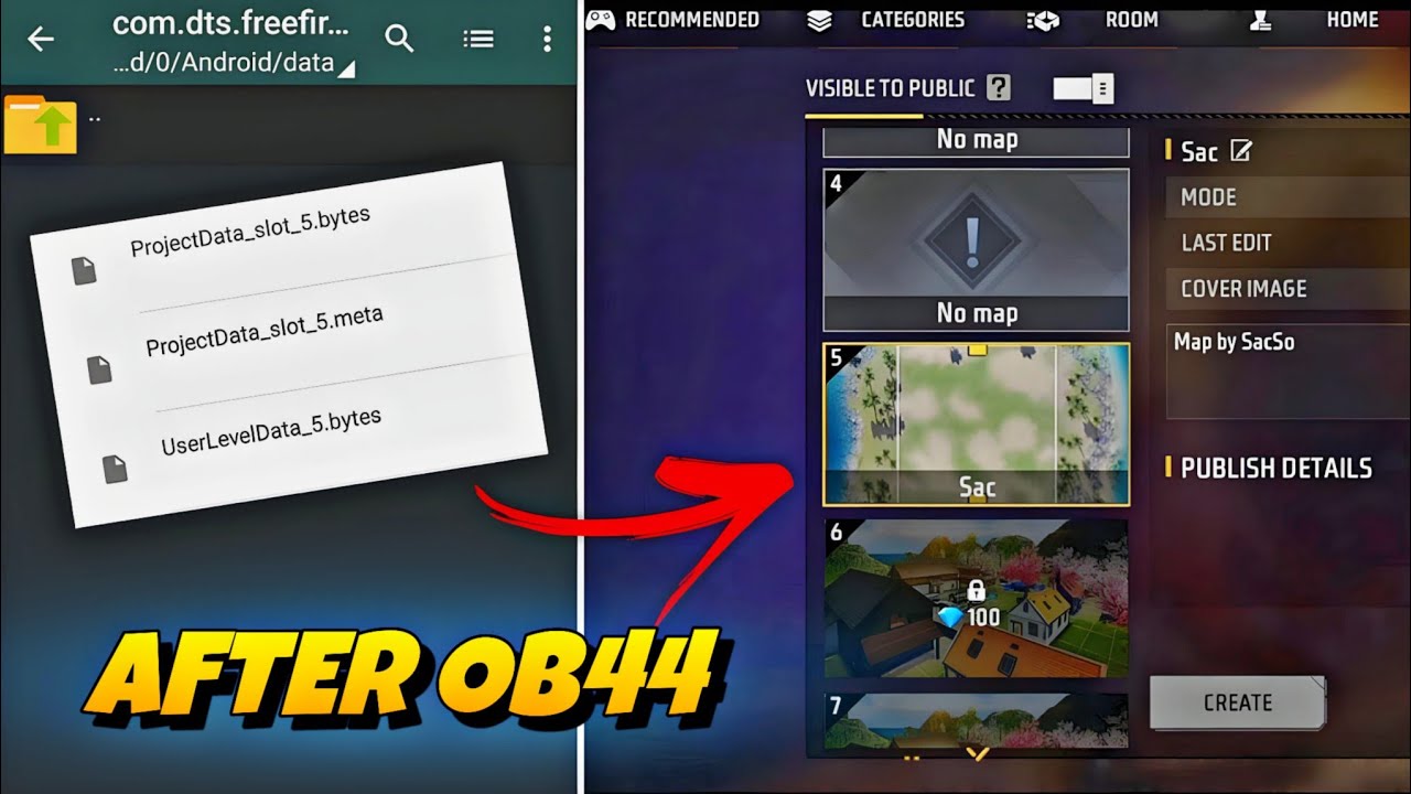 Add OB44 Map Files | Custom Block Map | Freefire Craftland | SacSo ...