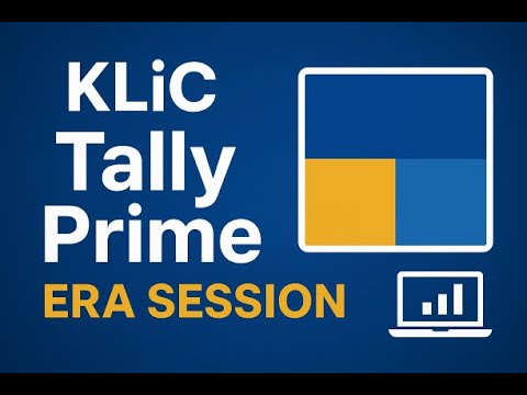 KLiC Tally Prime ERA Session 41 Marathi - YouTube