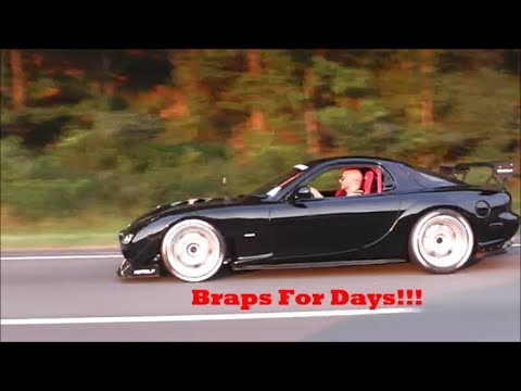 4 Rotor Turbo rx7 hits the streets!!! - YouTube