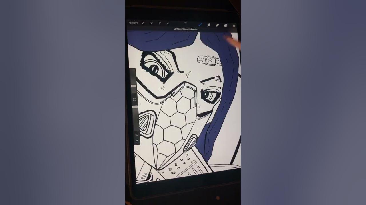 Drawing In Procreate Viper From Valorant Shorts Youtube
