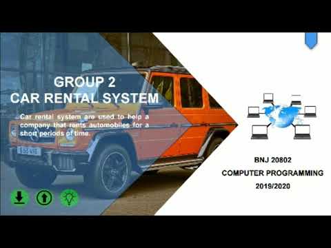 Car rental system coding programming (group2 ) - YouTube