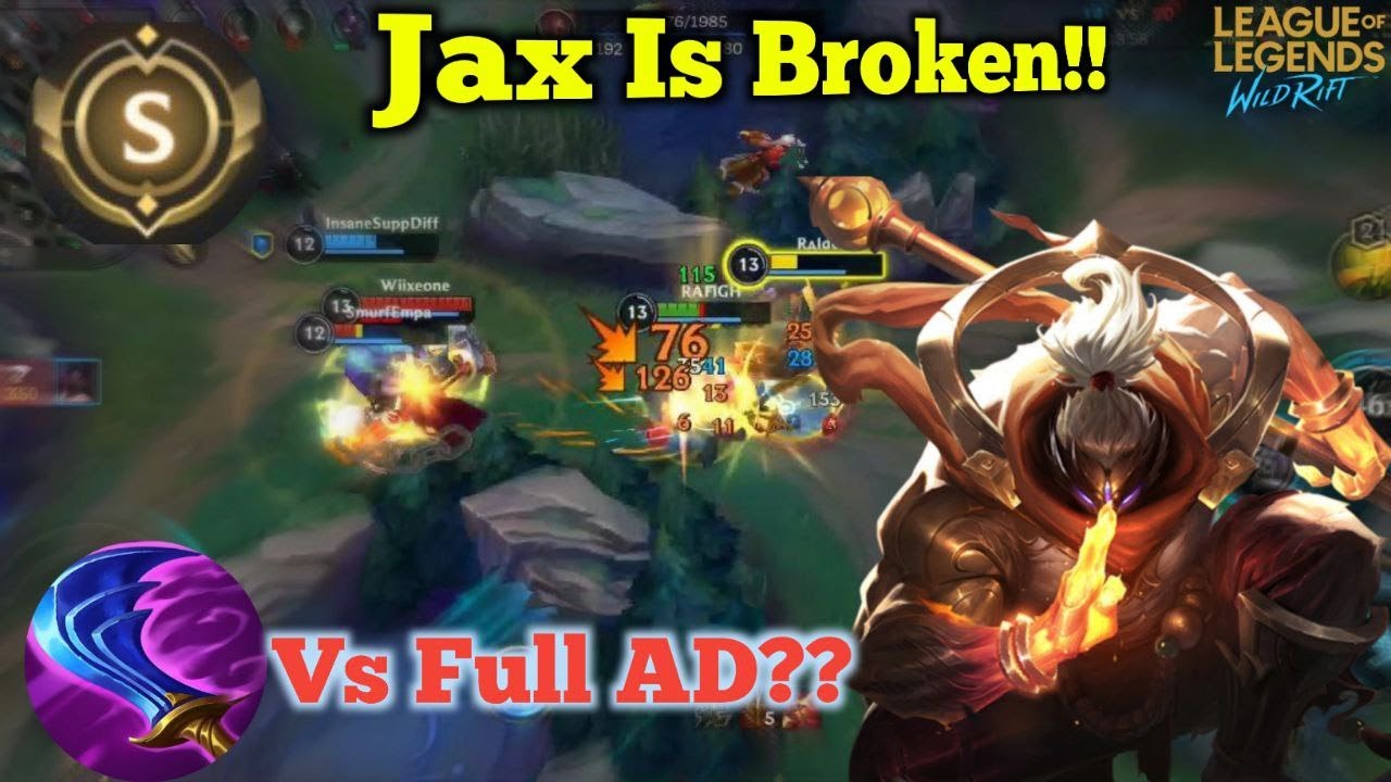 Wild Rift Jax Jungle | Best Item For Jax | Jax Must Be Nerfed Again ...