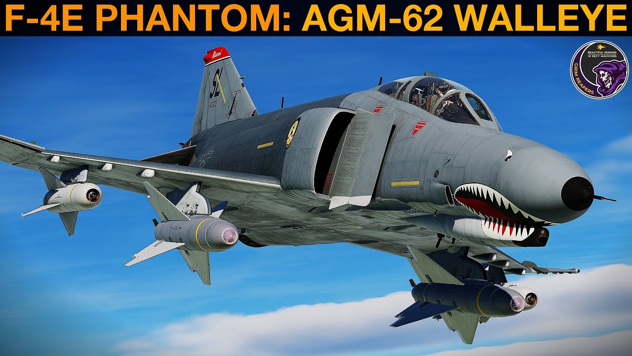F-4E Phantom: AGM-62 Walleye TV Guided Bomb Guide | DCS - YouTube