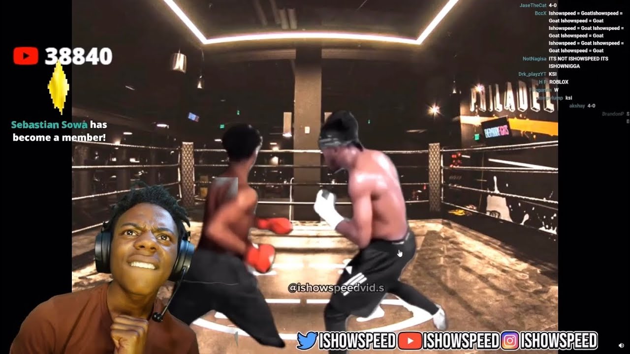 IShowSpeed Reacts to KSI vs Speed BOXING MATCH 🥊👀 - YouTube