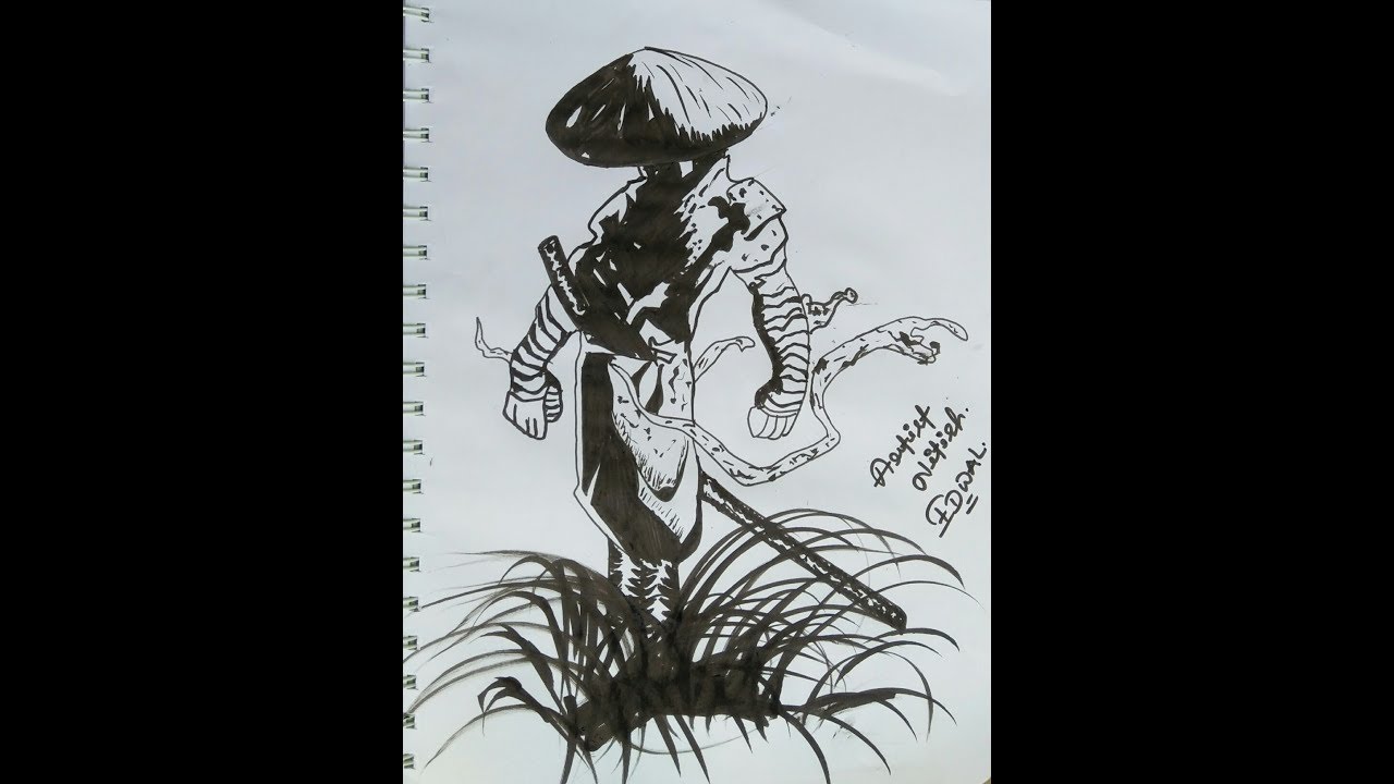 Worrier|how to draw warrior - YouTube