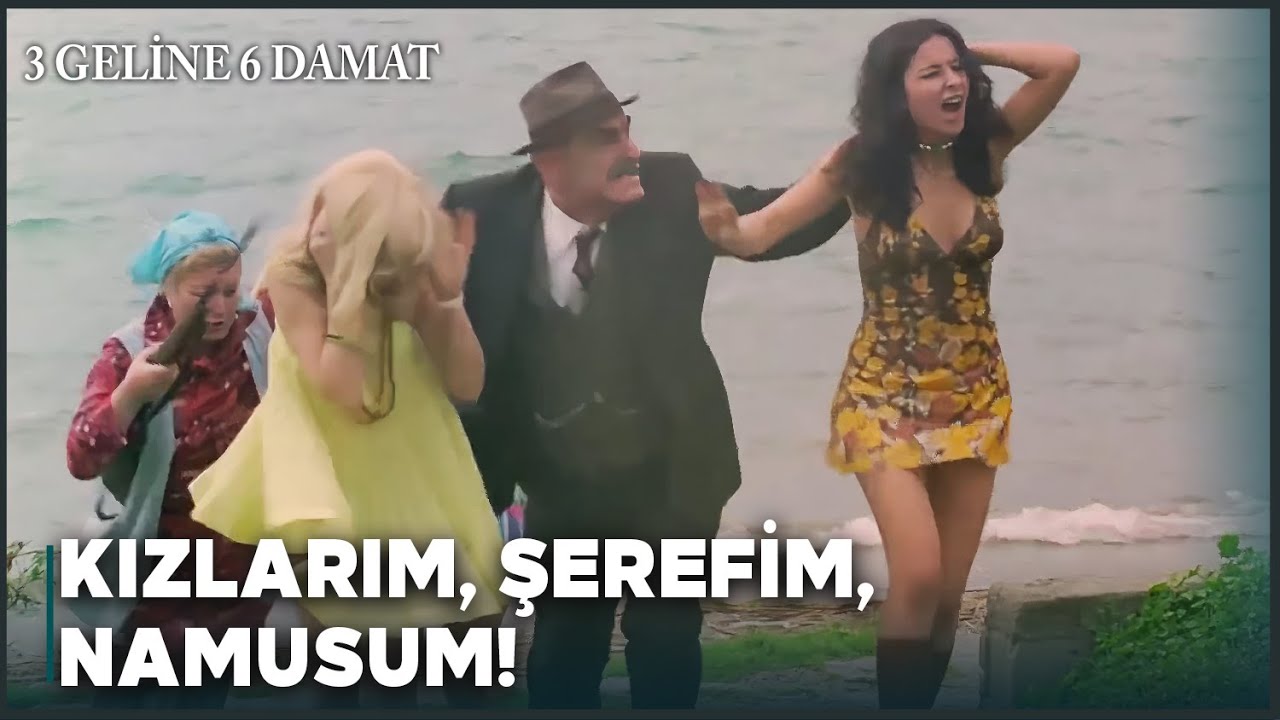 3 Geline 6 Damat Türk Filmi | Kızlar Diskotekte Babalarına Yakalanır - YouTube