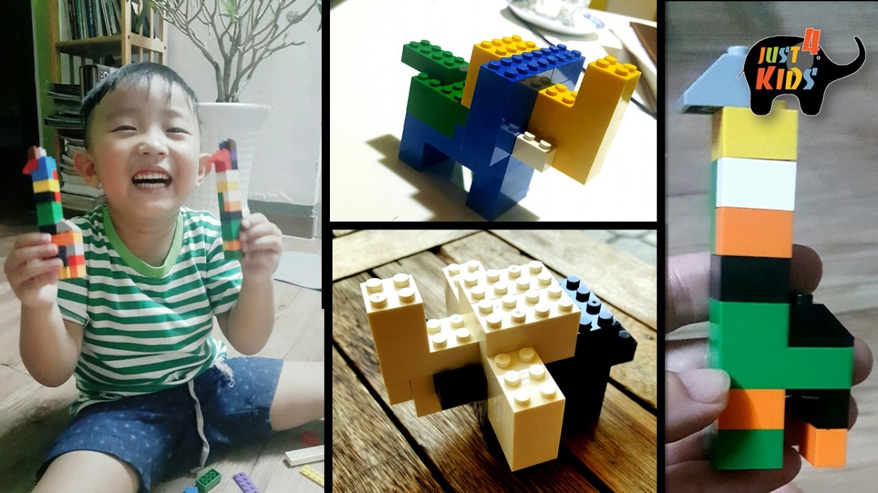 CHƠI ĐỒ CHƠI LEGO MỚI MUA XẾP HƯƠU CAO CỔ, VOI NEW LEGO TOY SET JUST 4 ...