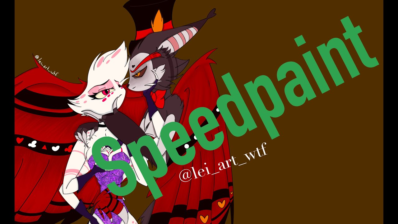 Angel Dust x Husk | Speedpaint in Procreate - YouTube