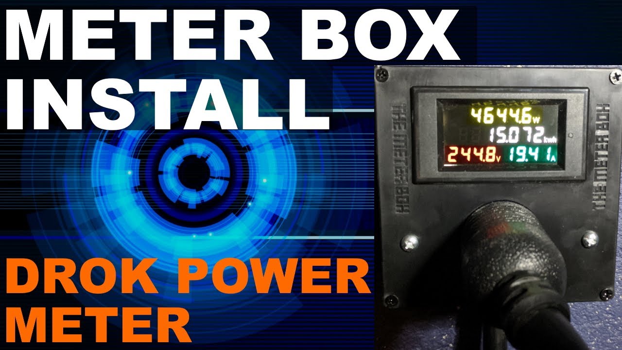 The Meter Box Power Meter Install 240V for GPU Miners - YouTube