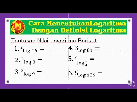 Cara Menentukan Logaritma dengan Menggunakan Definisi Logaritma - YouTube