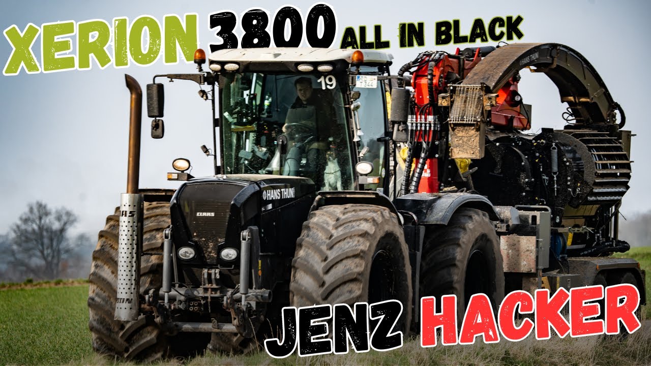 Claas Xerion 3800 BLACK | Jenz Hacker #claas #harvest #agriculture # ...
