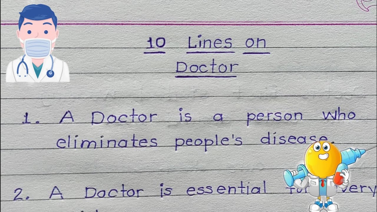 10 lines on Doctor // 10 lines on Doctor's day// 10 lines essay on ...
