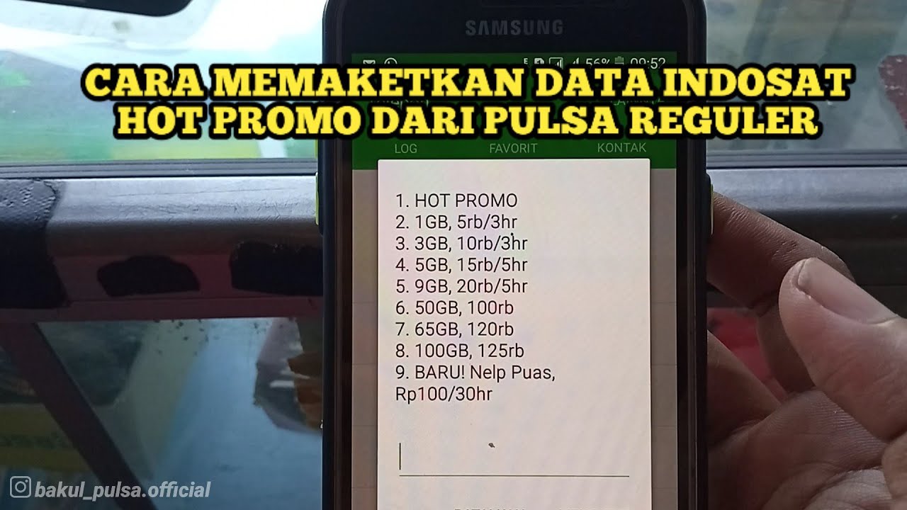 CARA MEMAKETKAN DATA INDOSAT DARI PULSA REGULER - YouTube