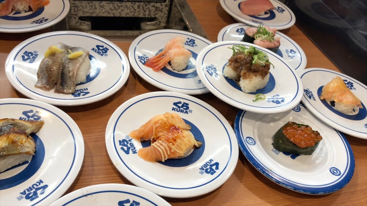 Japanese "SUSHI-GO-ROUND” chain "KURA-SUSHI" #sushi #sushigoround - YouTube