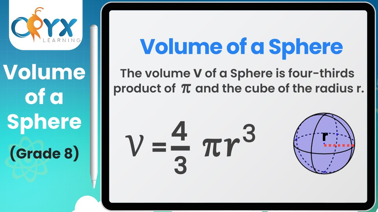 Volume of Spheres | Grade 8 Math | Oryx Learning - YouTube