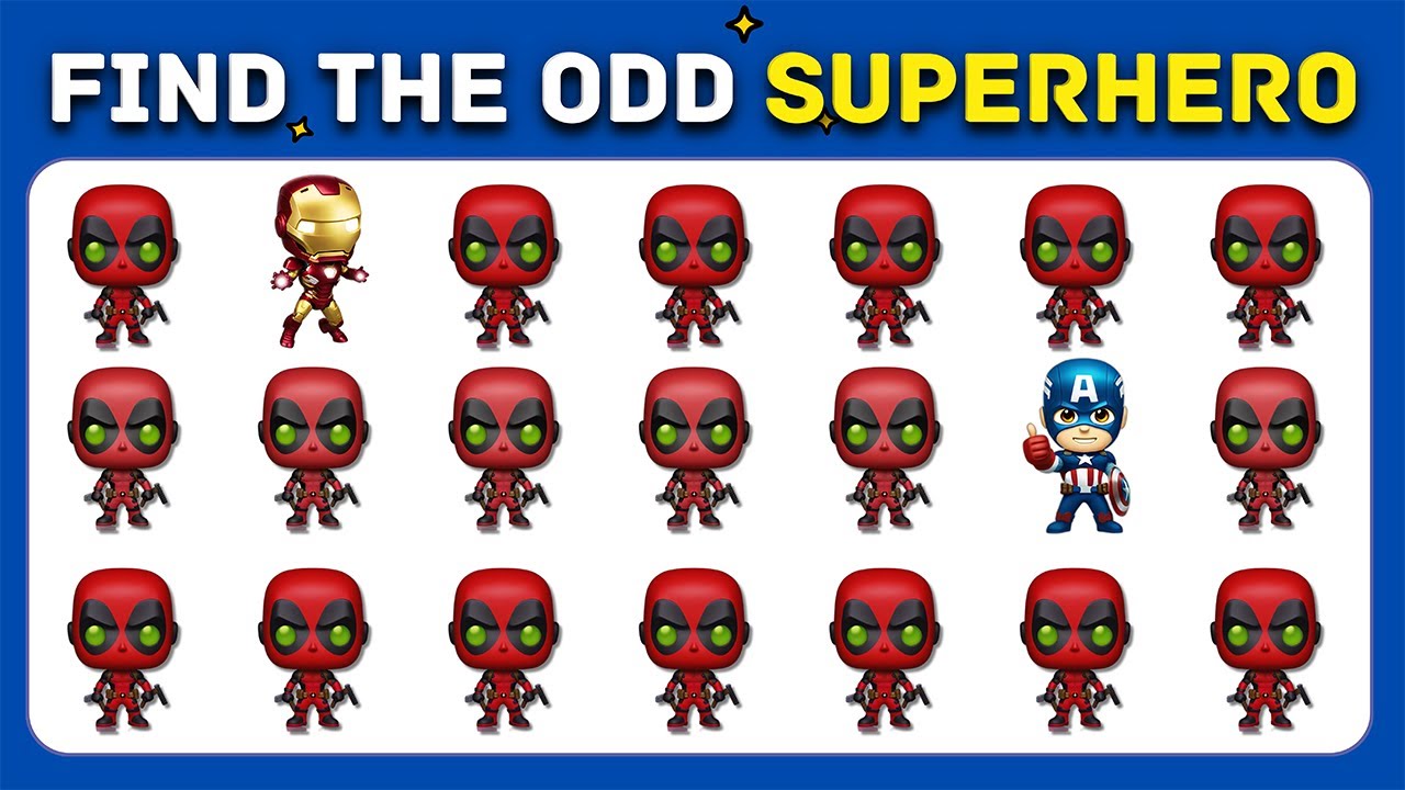 Find the ODD Emoji Out - Superheroes Edition | Marvel & DC Quiz ...