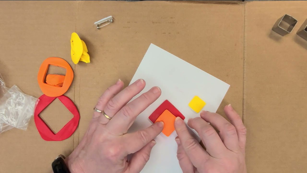 Polymer Clay Pin Tutorial - YouTube