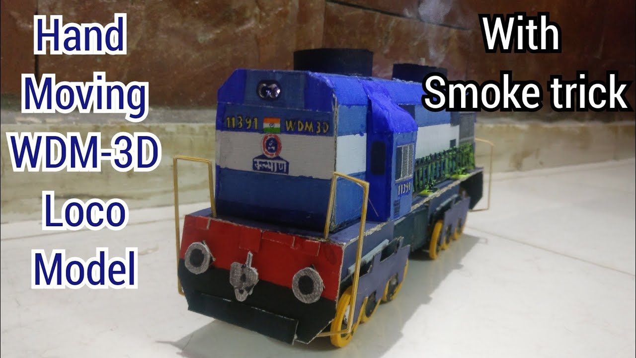 How to make mobile WDM-3D locomotive model easily: With cardboard and ...