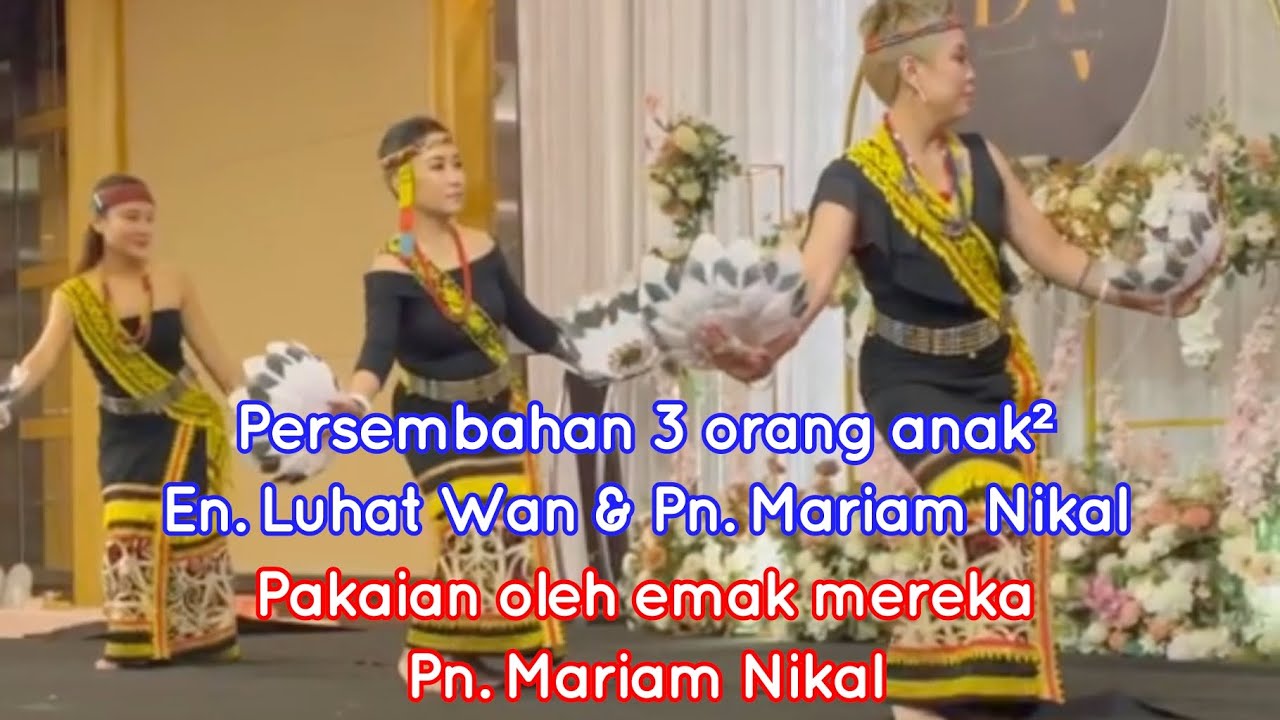 Persembahan Ngajat/Tarian Orang Ulu oleh 3 adek-beradek - YouTube