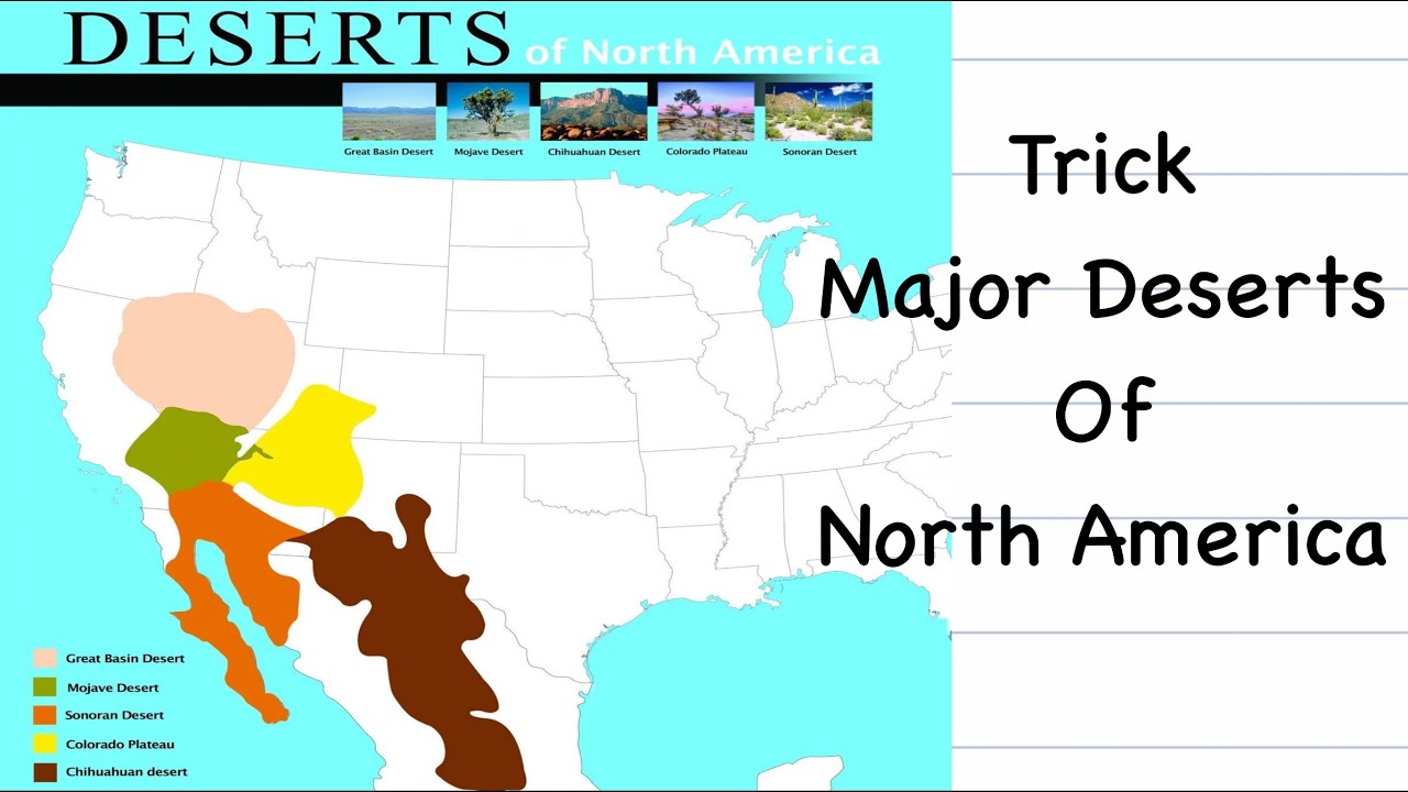 Trick major deserts of North America biggest to smallest - YouTube