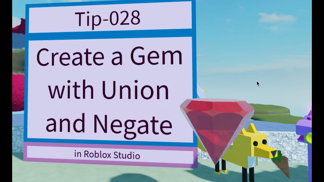 Tip-028 - Create a Gem [in Roblox Studio] - YouTube