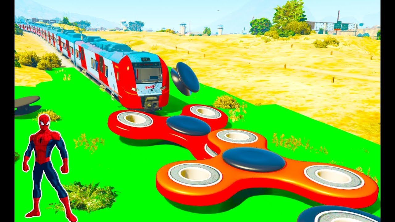 TRAINS for Kids Spiderman Cartoon | Train Trouble Cartoon for children ...