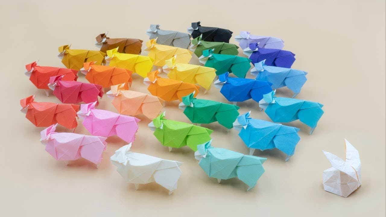 "How to Fold an Origami Paper Sheep in Under 5 Minutes" | Jonny's ...