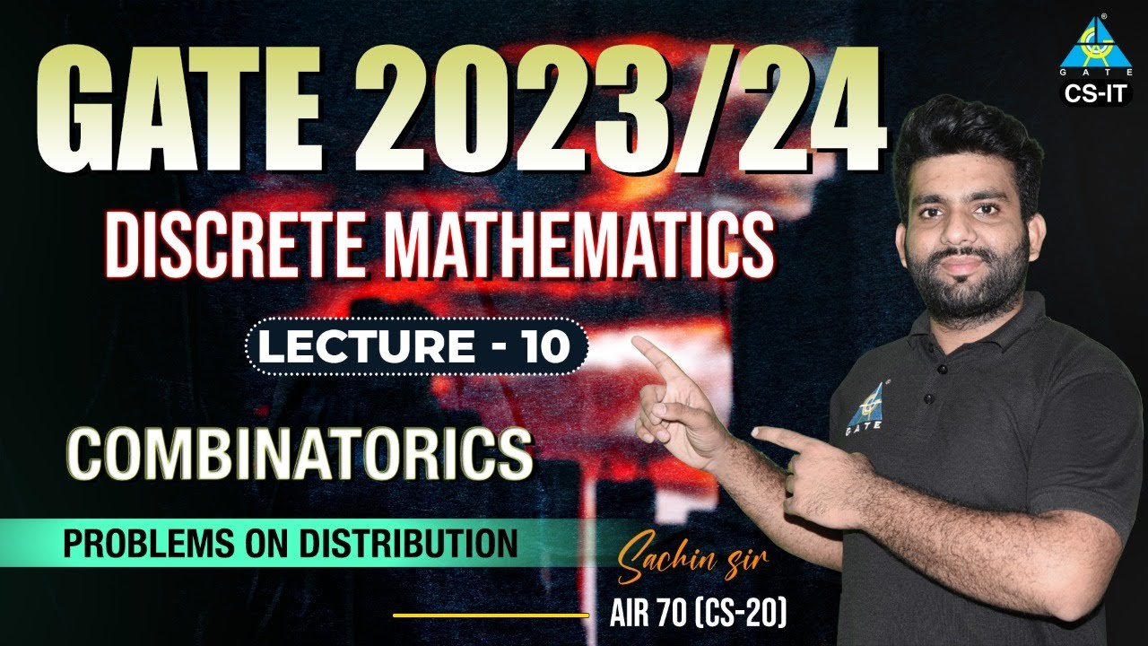 #10 Combinatorics | Problems on Distribution | GATE 2023/24 | By Sachin Sir - YouTube