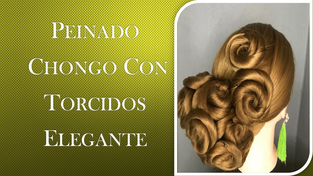 Peinado Chongo Con Torcidos Elegante 🌞 💫 - YouTube