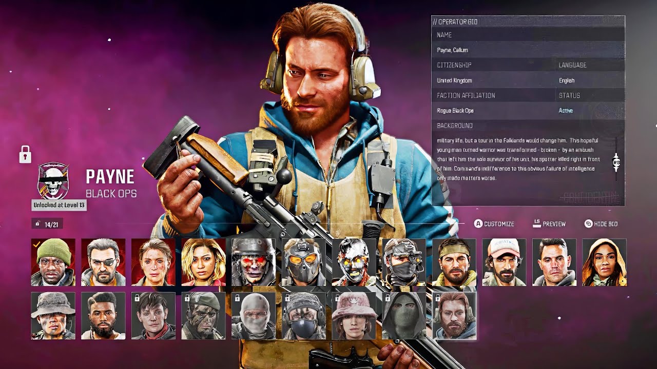 All Operators + Story Bio - Call of Duty: Black Ops 6 - YouTube