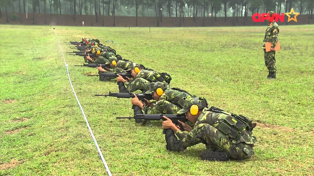 Vietnam People's Army shooting practice - YouTube