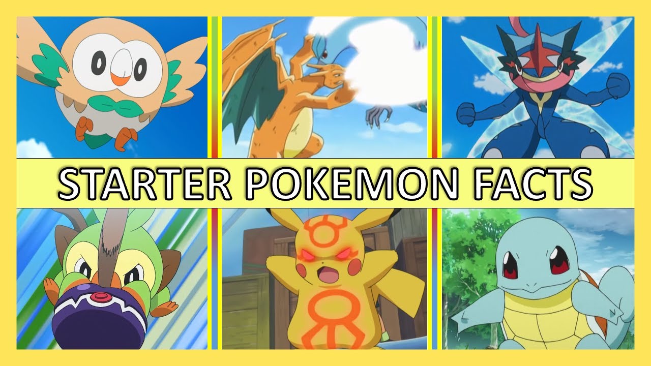 Starter Pokemon Facts - YouTube