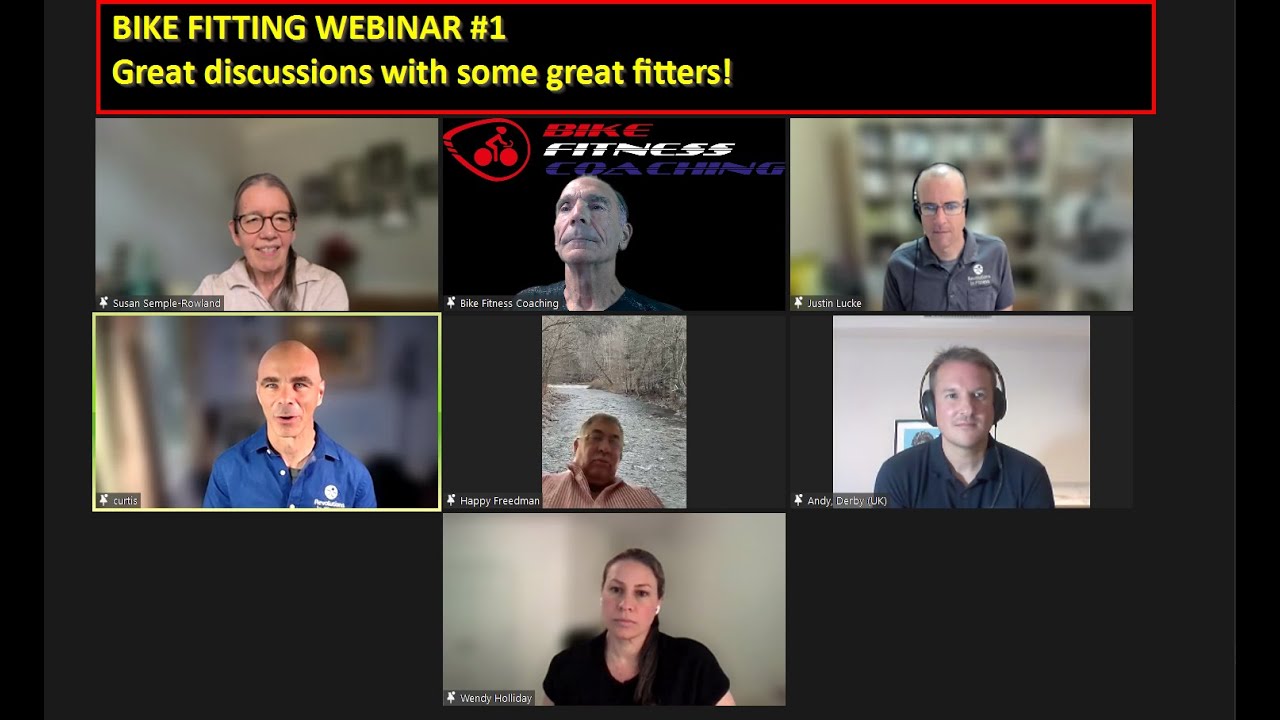 BIKE FITTING WEBINAR #1 - YouTube