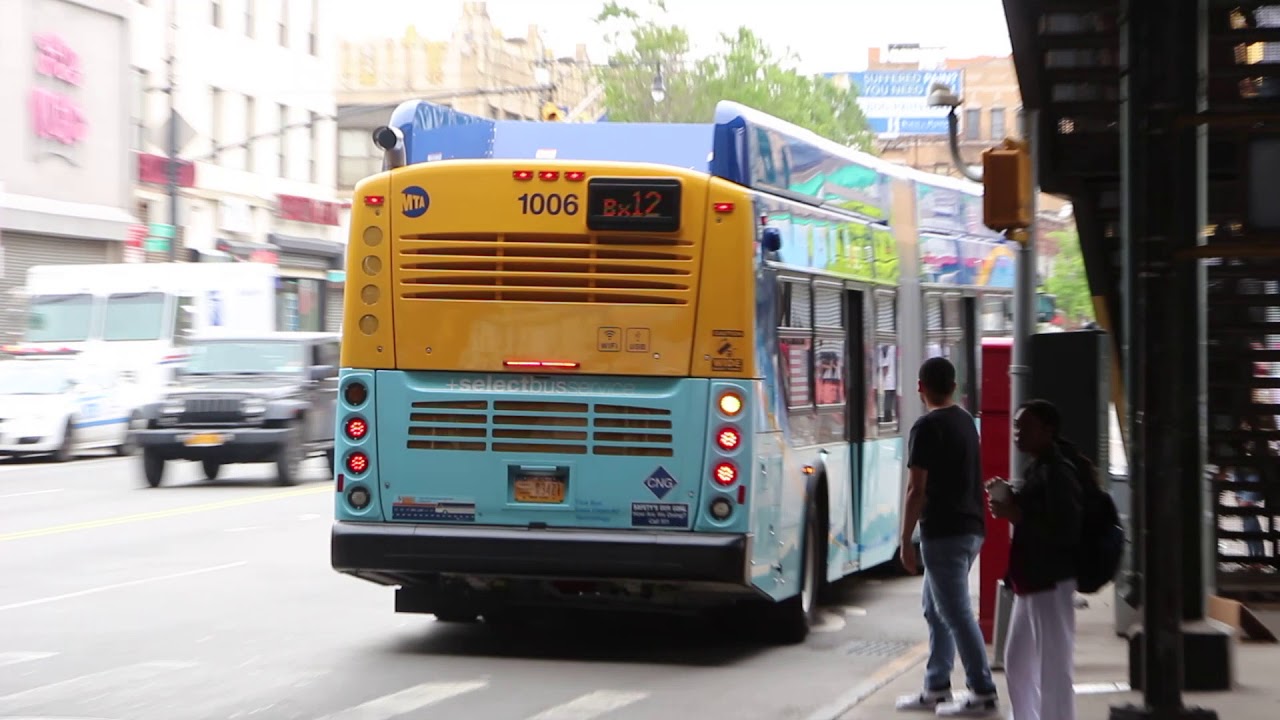 2018 New Flyer XN60 #1006 / 2017 Novabus LFSA #5472 on the Bx12 Select ...