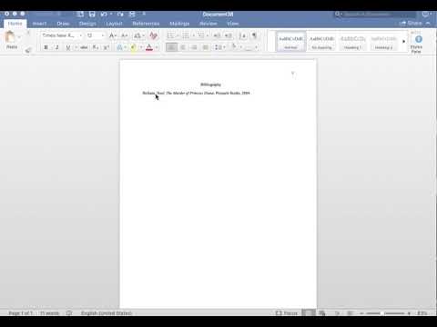 Chicago Style Format bibliography entry for book - YouTube