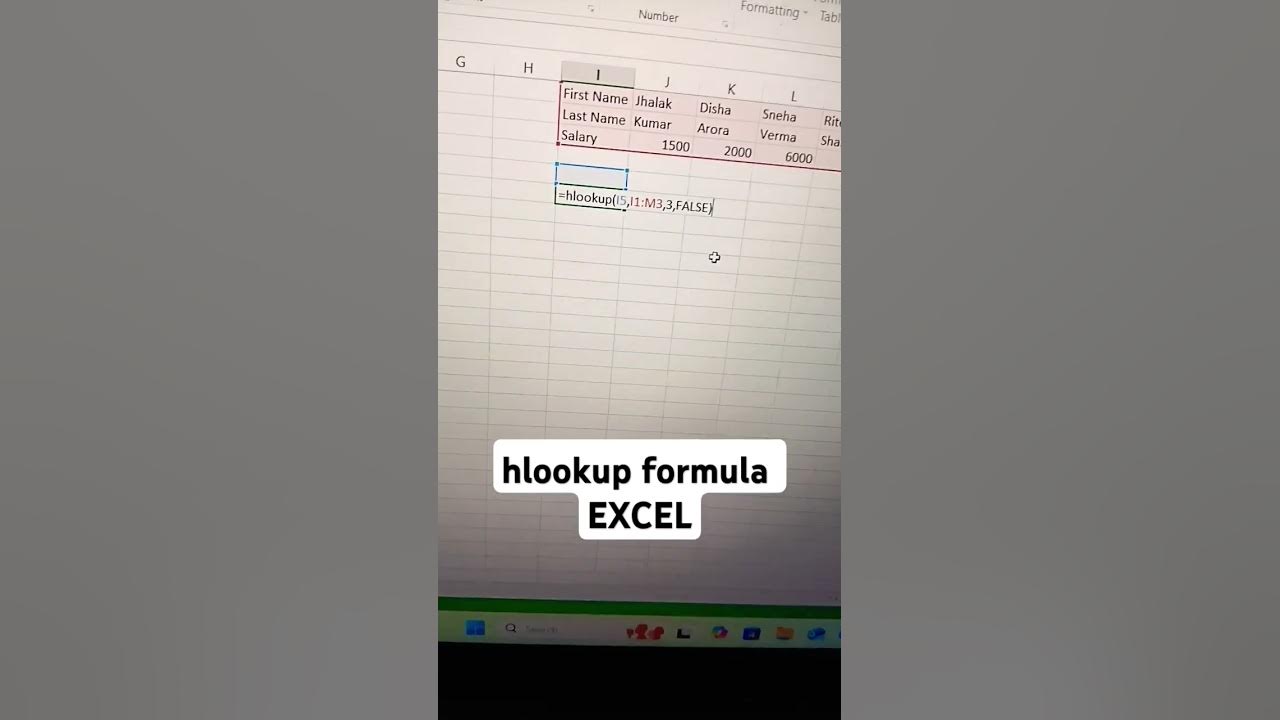 #hlookup #excel #excelformula #exceltips #exceltutorial #exceltricks #vlookup - YouTube