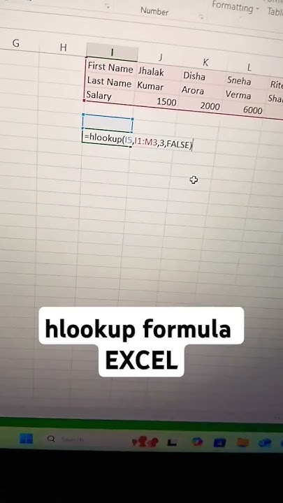 #hlookup #excel #excelformula #exceltips #exceltutorial #exceltricks #vlookup - YouTube