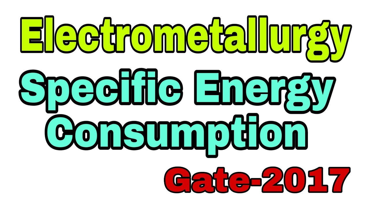 Calculation of Specific Energy Consumption in Electrowinning//Numerical ...